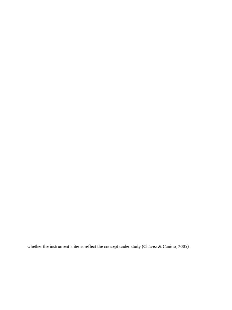 Survey Instrument Validation Rating Scale | PDF | Validity (Statistics ...