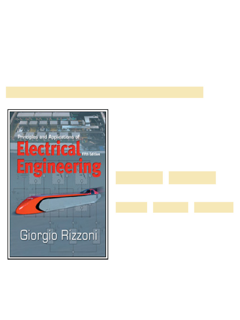 Solution Manual for Principles and Applications of Electrical Engineering, 5/e. Giorgio Rizzoni ...