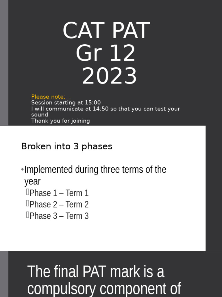 2023 PAT Phase 2 | PDF | Spreadsheet | Survey Methodology