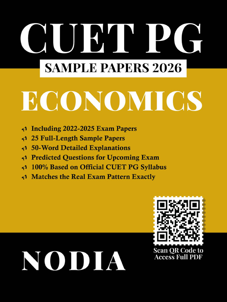 Cuet Pg 2026 Sp Economics Sample Paper PDF | PDF | Interest | Economic ...