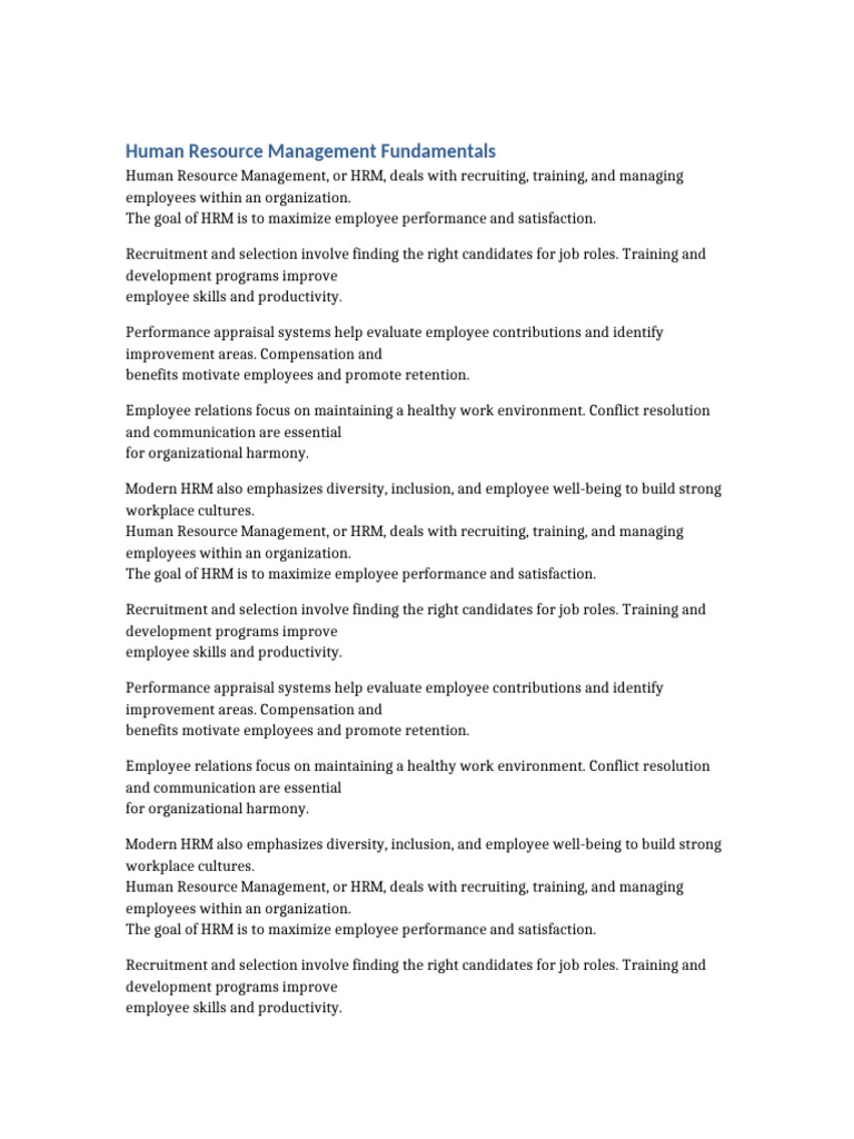 Scribd Long Document 9 | PDF | Human Resource Management | Employee ...