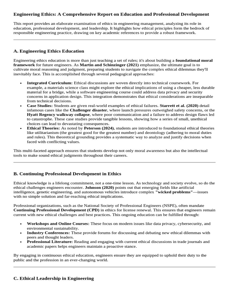 Engineering Ethics | PDF | Utilitarianism