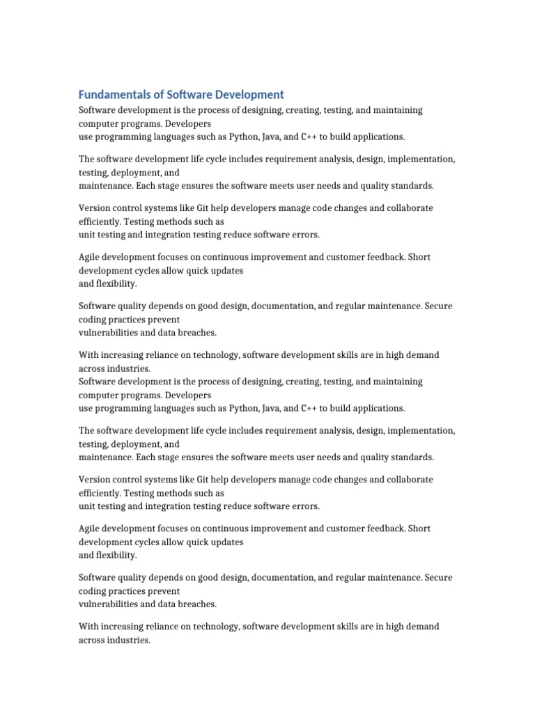 Scribd Long Document 17 | PDF | Software Development | Software