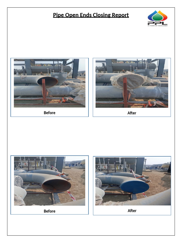 Pipe Opening Point Close Out | PDF