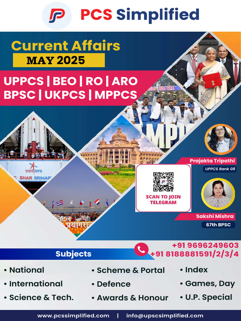 May 2025 Current Affairs Overview | PDF