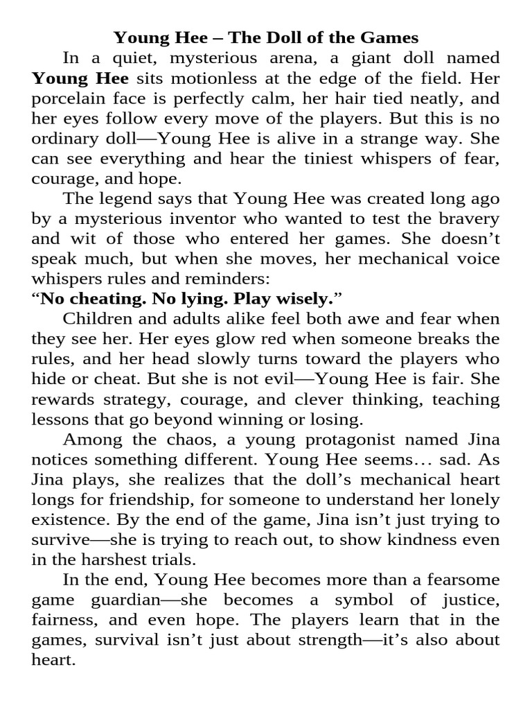 Young Hee Doll Story | PDF