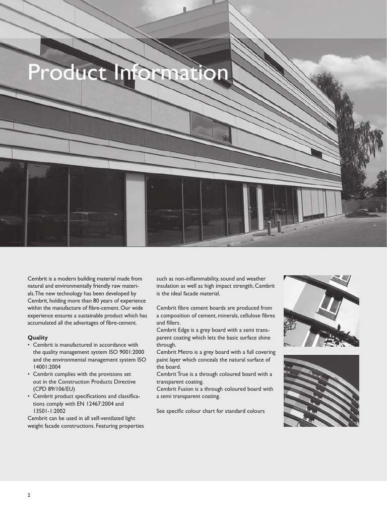 Cembrit Fibre-Cement Facade Solutions | PDF | Rivet | Screw