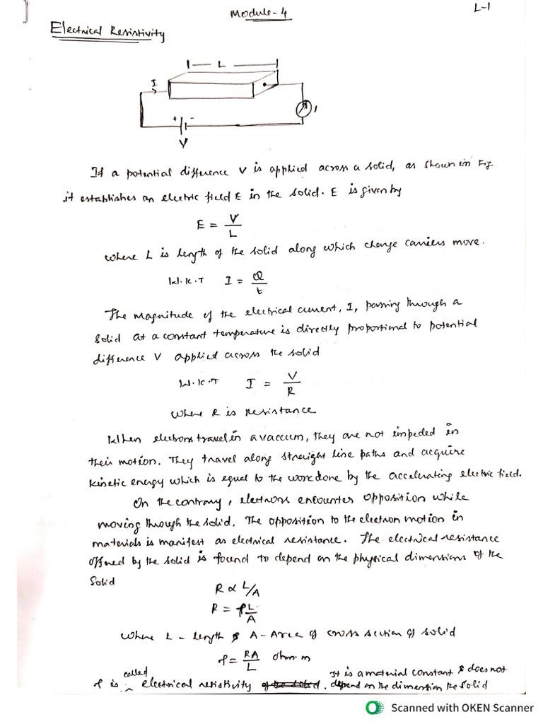 Physics Module 1 Written Notes | PDF