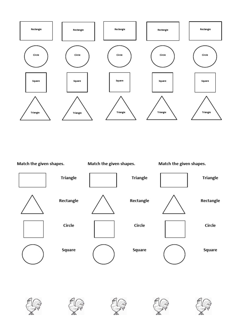 Shape Matching Activity Guide | PDF
