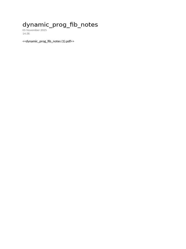 Dynamic Programming | PDF
