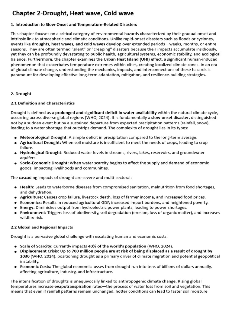 DMC-104 chapter-2.docx_20260113_200856_0000 | PDF | Drought | Heat Wave