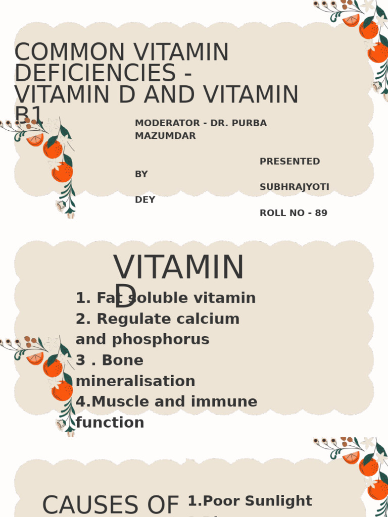 Common Vitamin Deficiencies -Vitamin d and Vitamin b1_20260105_123839 ...
