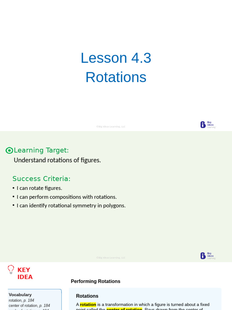 4 3 Rotations | PDF | Cartesian Coordinate System | Rotation
