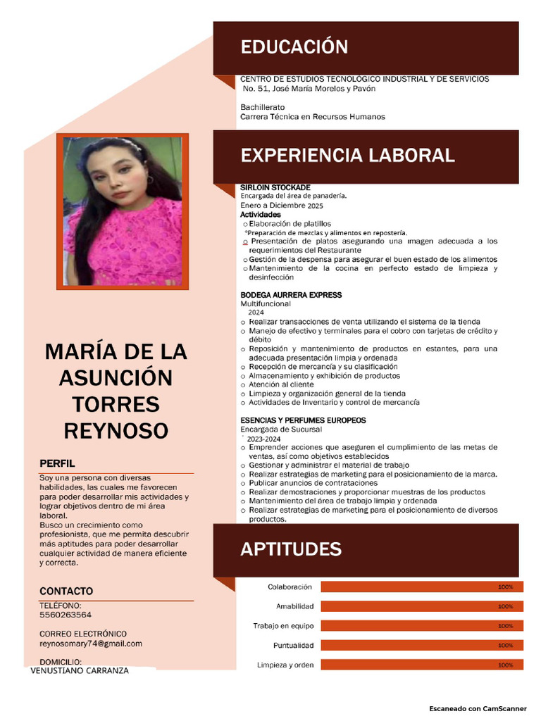 Curriculum María(1) | PDF