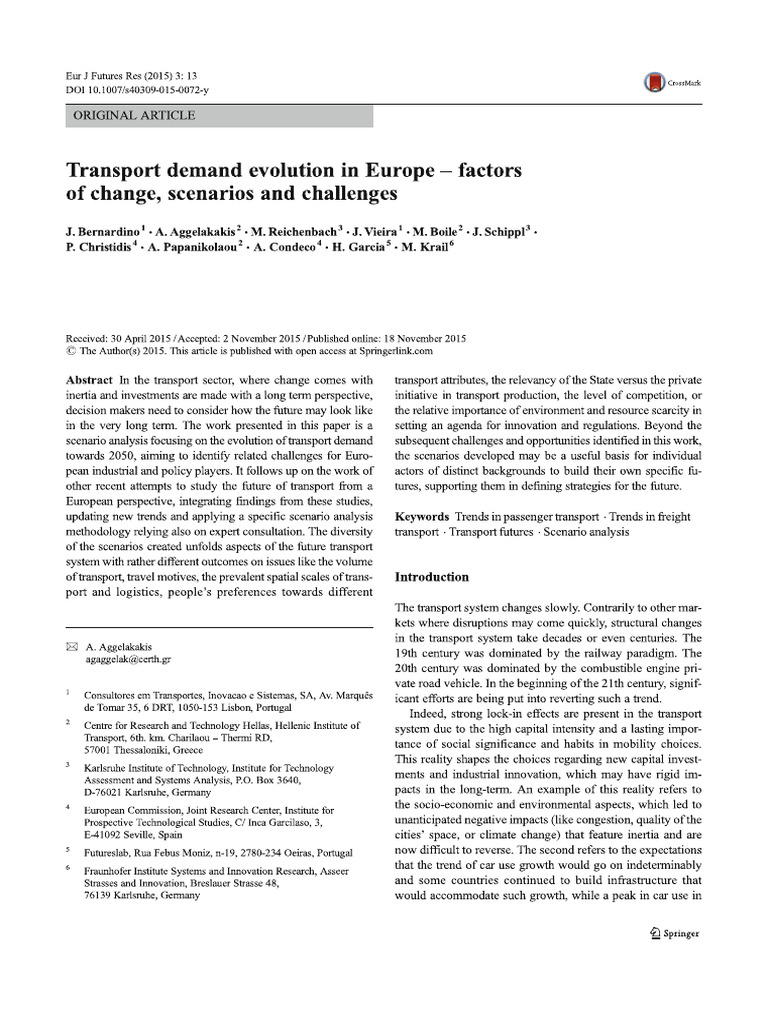 Transport Trends - Europe | PDF