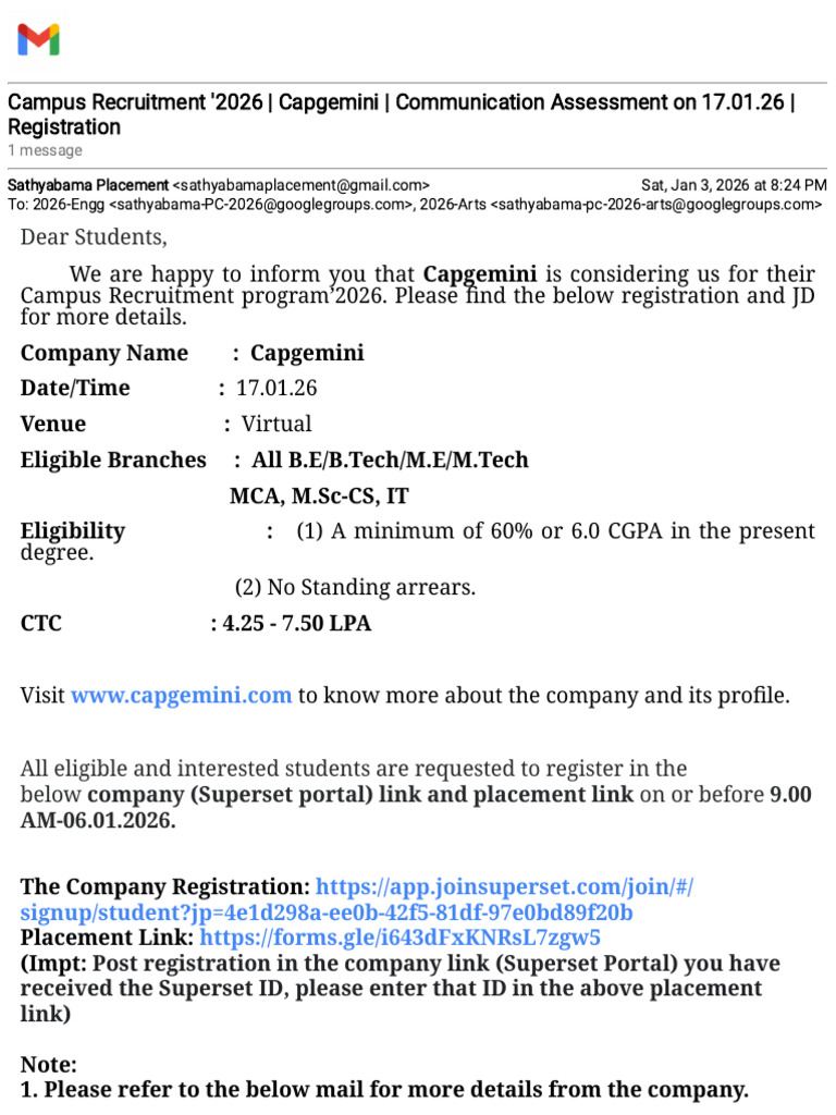 Gmail - Campus Recruitment '2026 _ Capgemini _ Communication Assessment on 17.01.26 ...