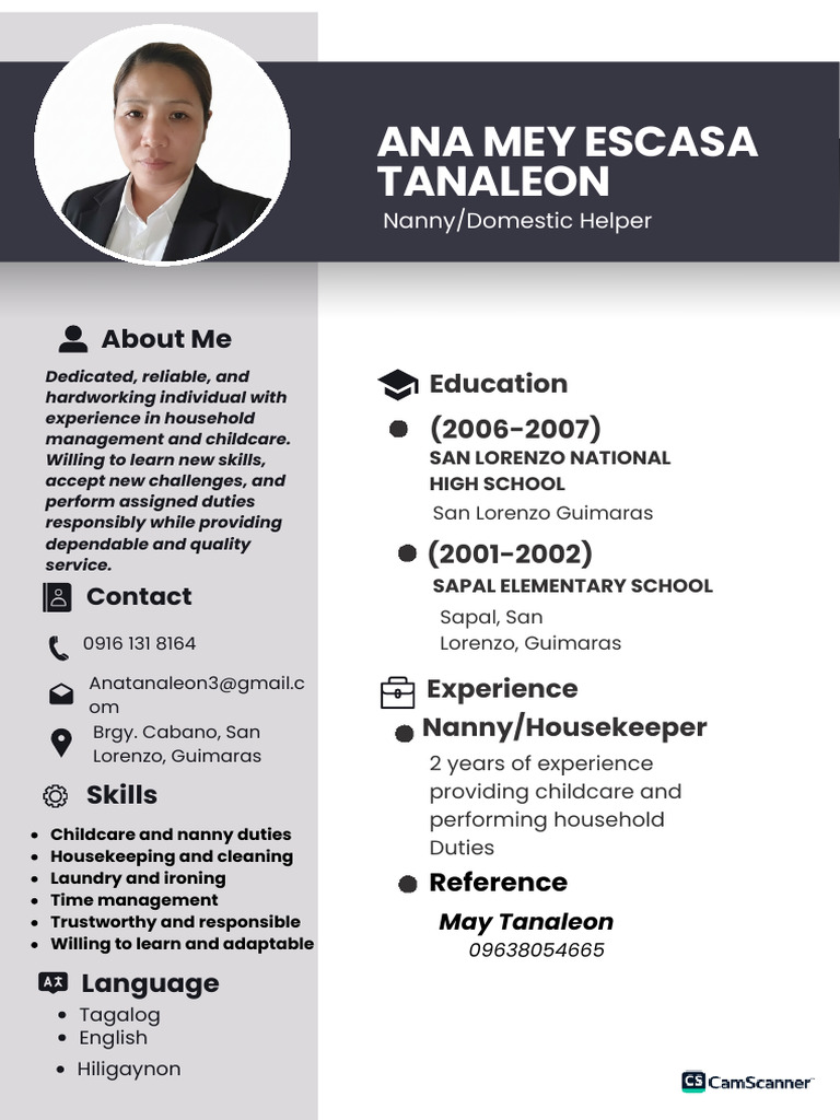 Black and Grey Simple Infographic Resume_20260117_110643_0000 | PDF