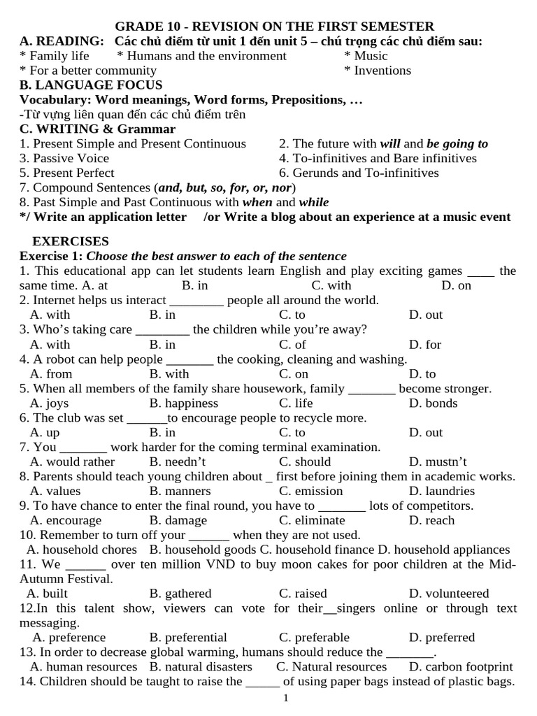 Grade 10 Semester 1 Revision Guide | PDF | 3 D Printing | Artificial ...