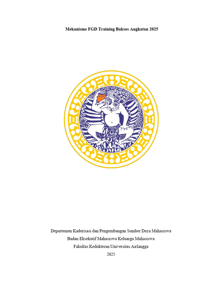 Mekanisme FGD Baksos 2025 di FKUA | PDF