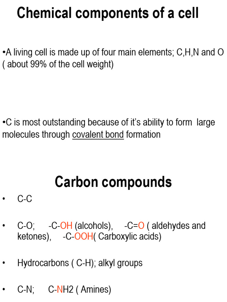 Chemical Bonds in Biological Cells | PDF | Chemical Bond | Macromolecules