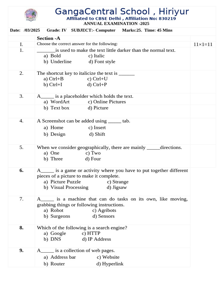 Mid Term g3 Computer (1) | PDF