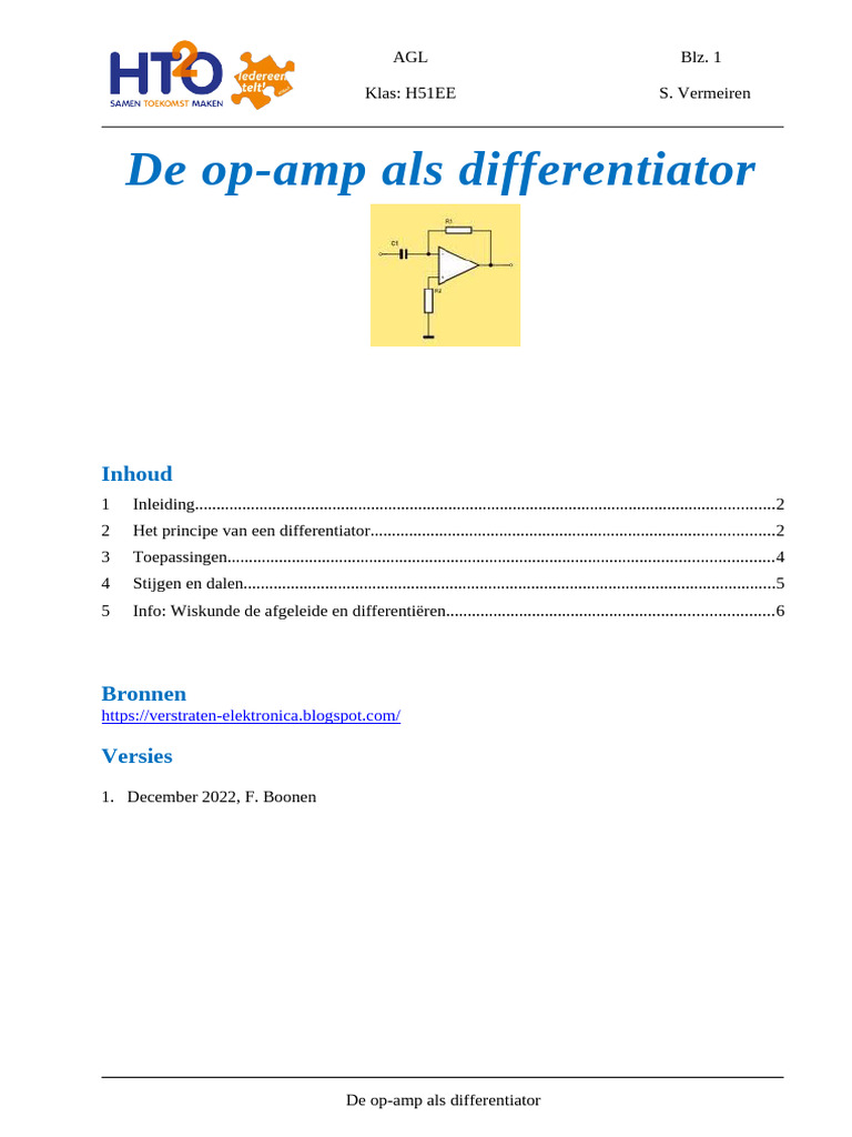 12 de Op-Amp Als Differentiator | PDF