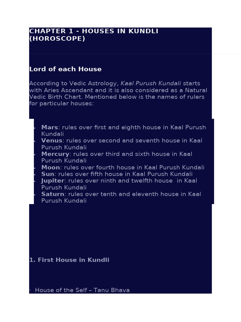 Kundali Astrology | PDF | Planets In Astrology | Horoscope