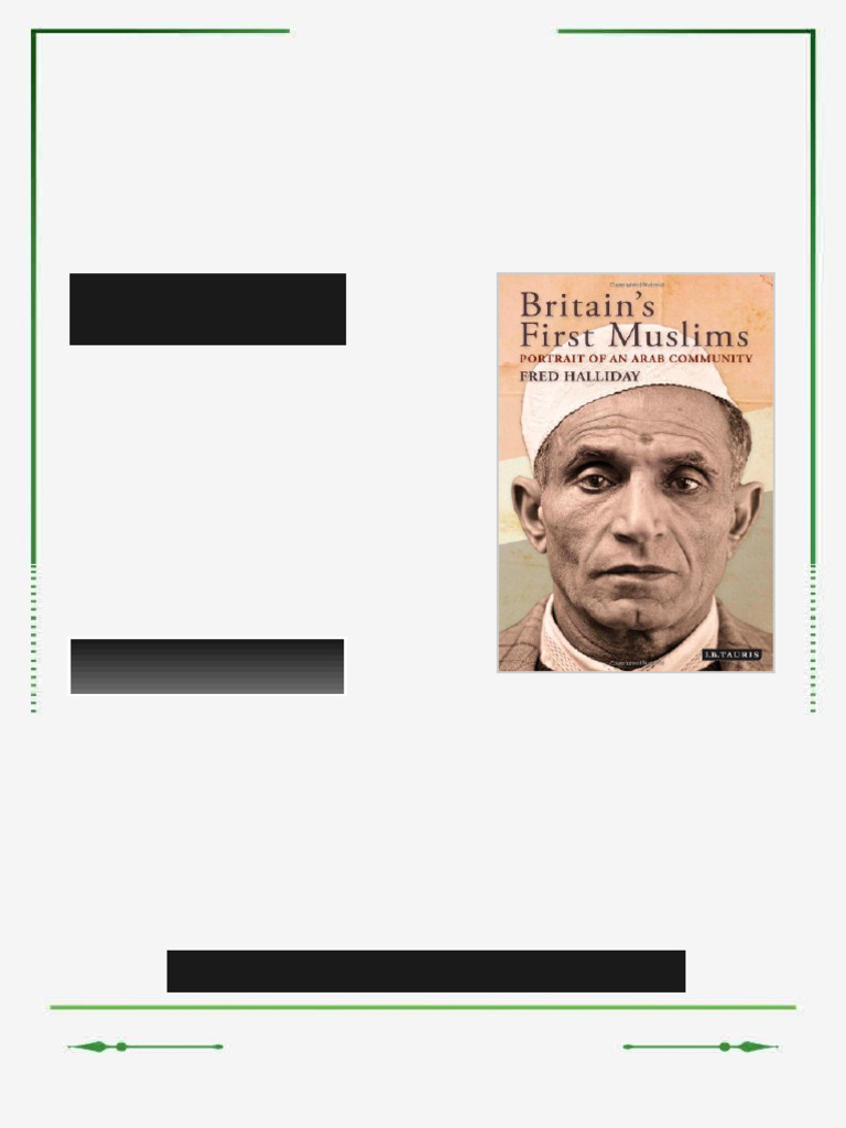 Britain s First Muslims Portrait of an Arab Community Fred Halliday ...
