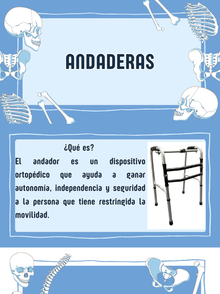 Tipos y uso de andadores ortopédicos | PDF