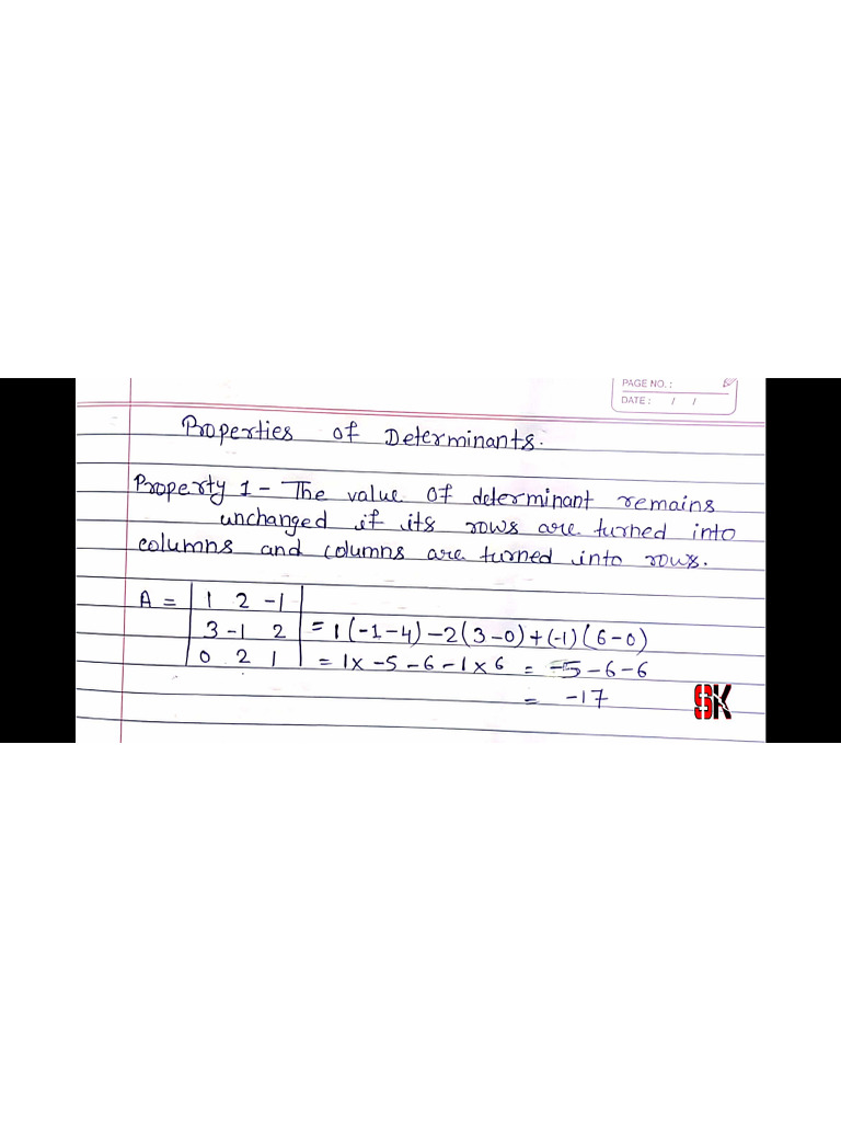 Determinant | PDF