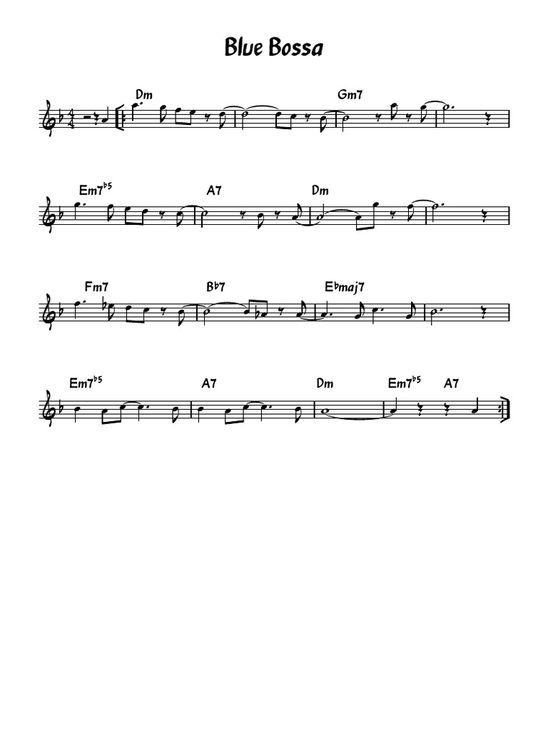 Blue Bossa | PDF