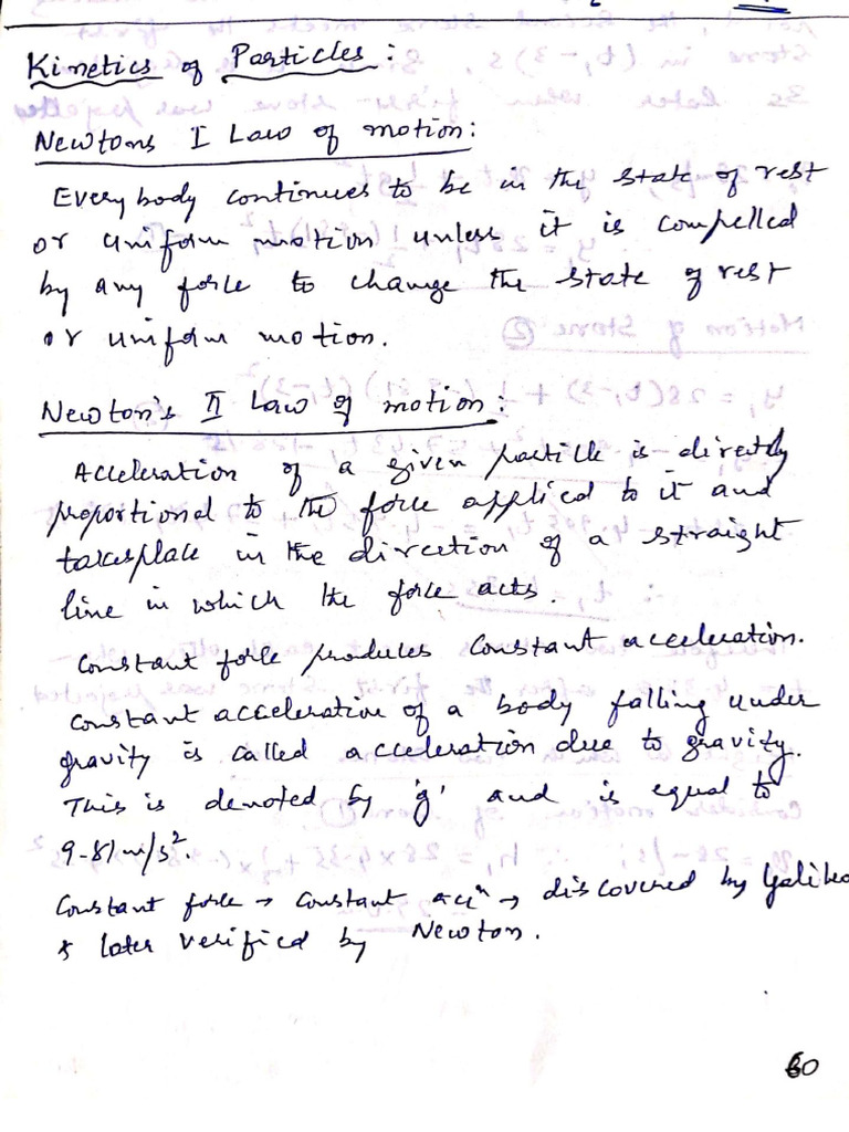 EM-Kinetics of Particles-Linear Motion | PDF