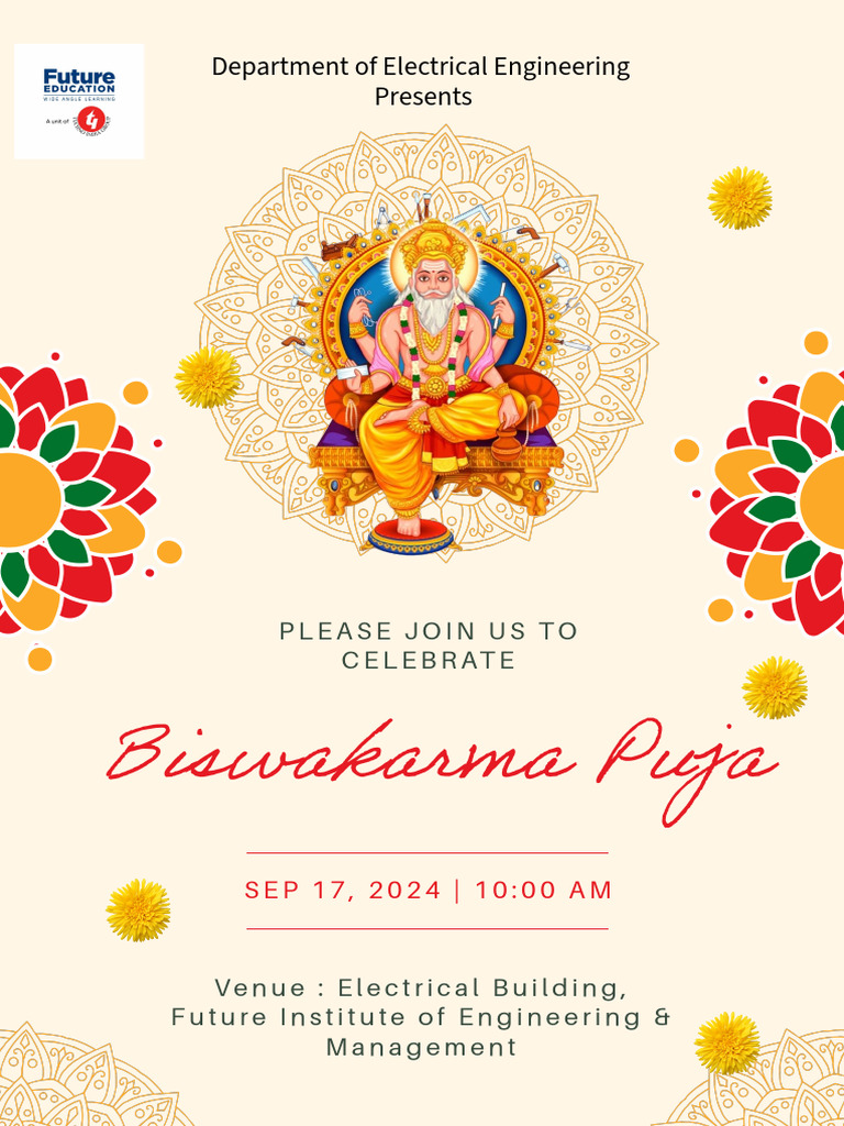 Biswakarma Puja Poster 2024 | PDF