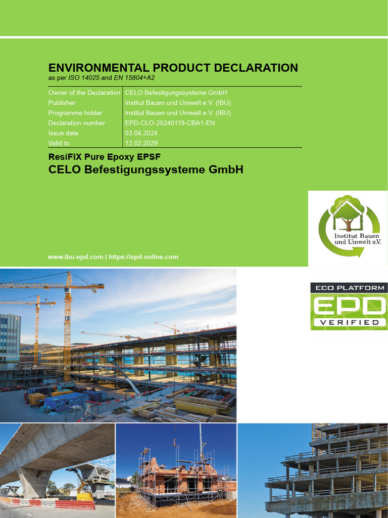 Epd Resifix Pure Epoxy Epsf | PDF | Materials