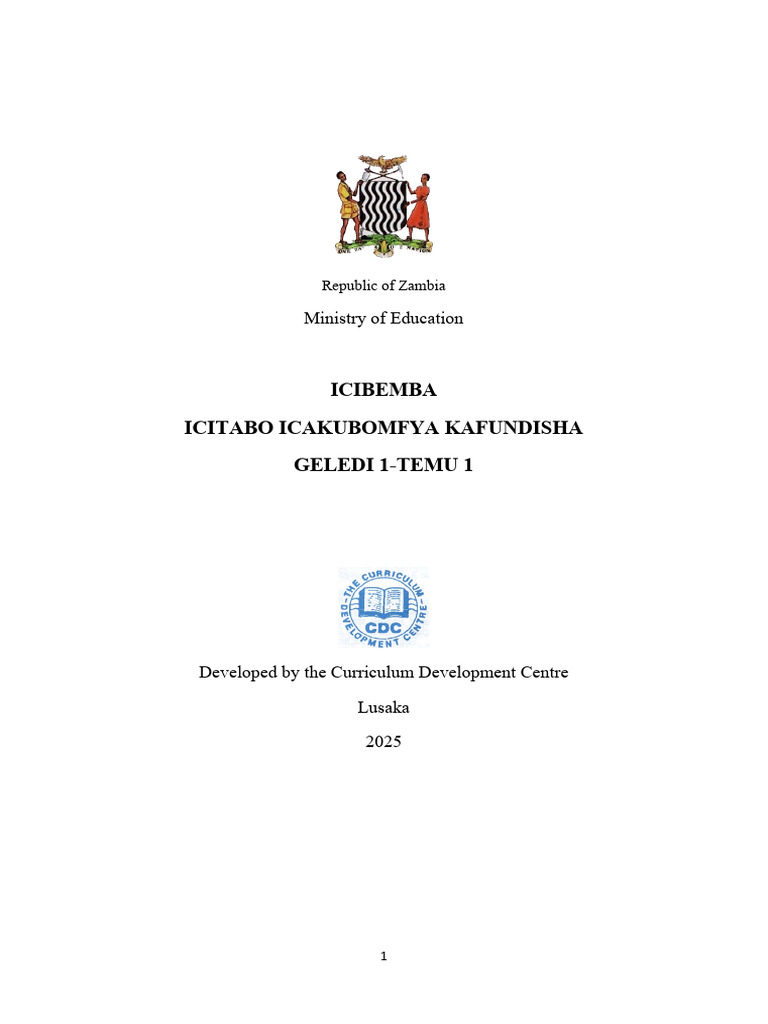 ICIBEMBA-TEACHING-MODULE-GELEDI-1-TERM-1 (1) | PDF