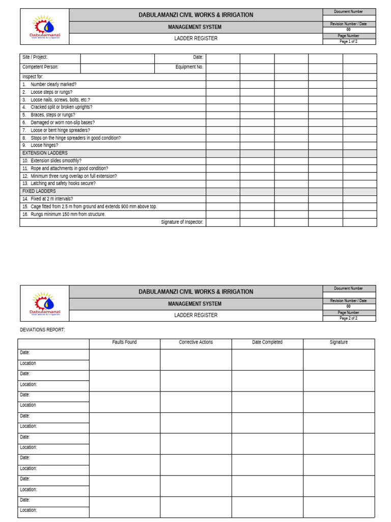 Ladder Register | PDF