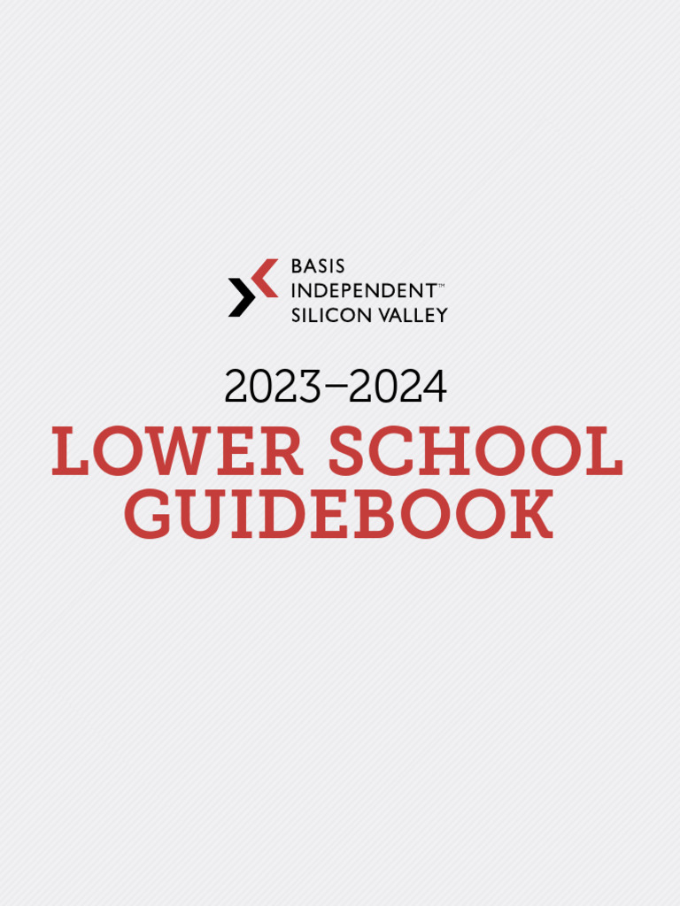 Lower School Guidebook 2023-2024 | PDF | Traffic | Student Affairs