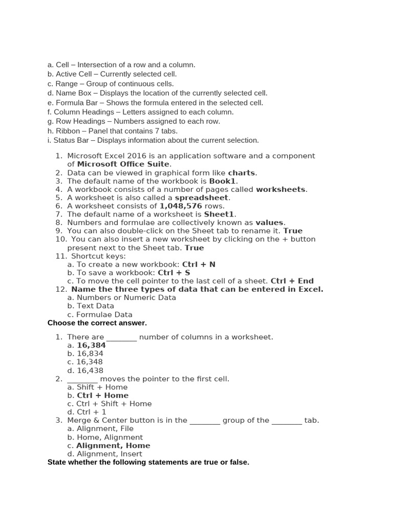 Class 7 Excel | PDF | Microsoft Excel | Computing