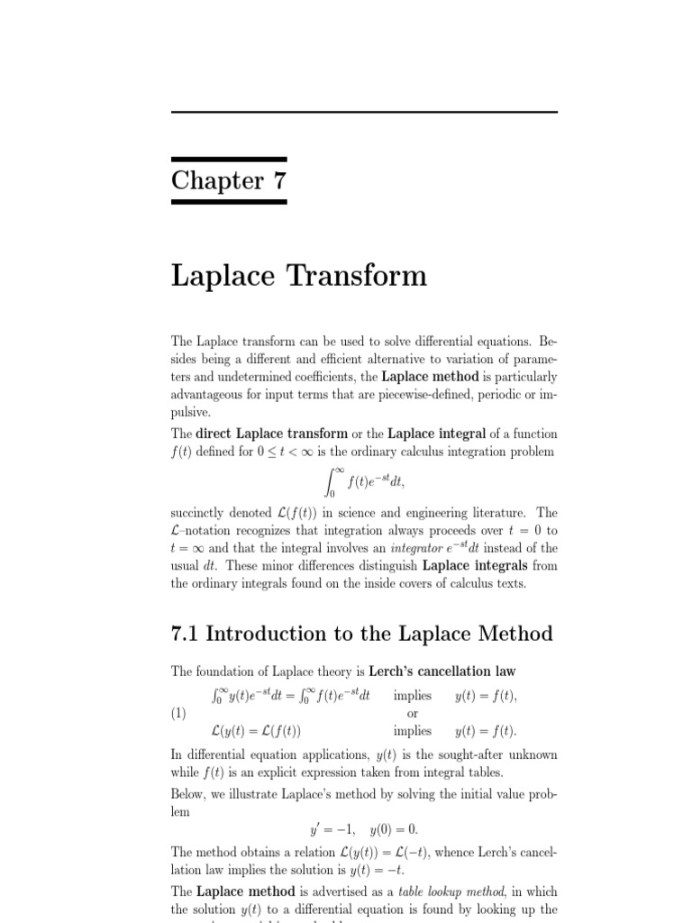 CSE M1-UNIT-3 | PDF | Laplace Transform | Integral