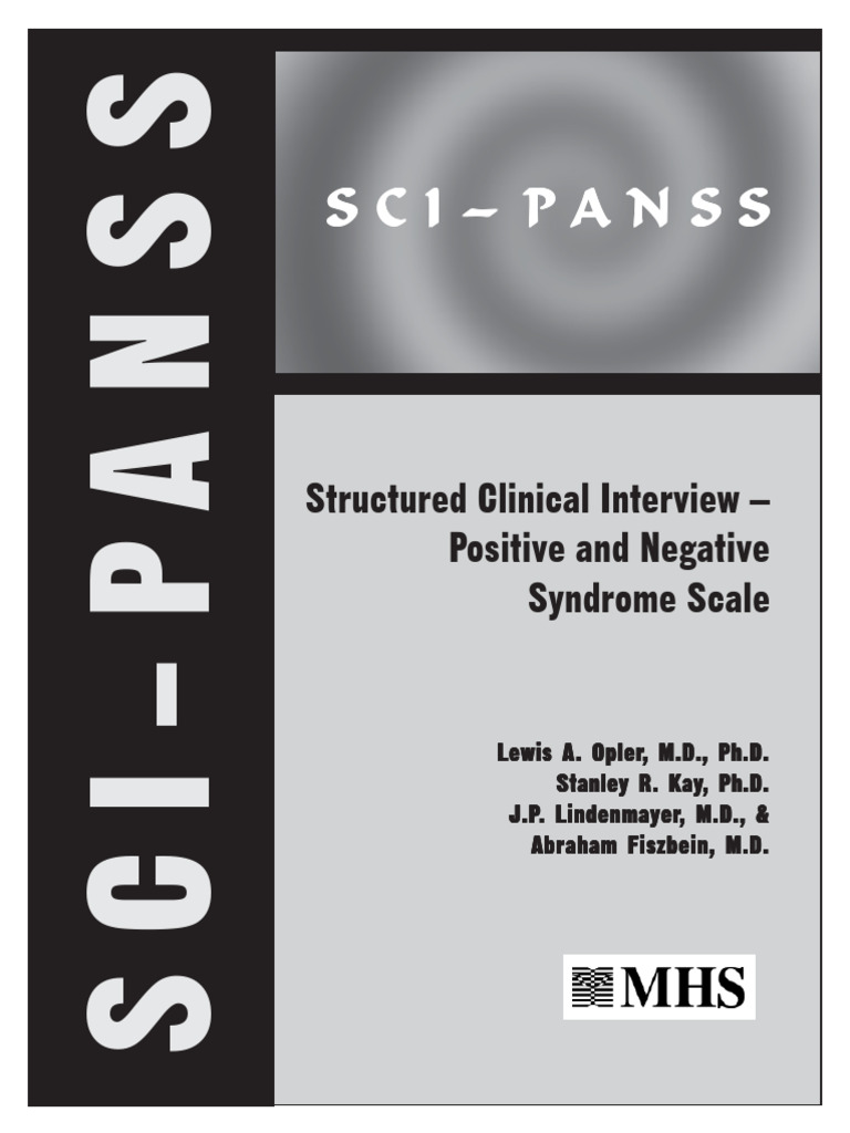 Sci Panss | PDF | Psychiatry | Psychology