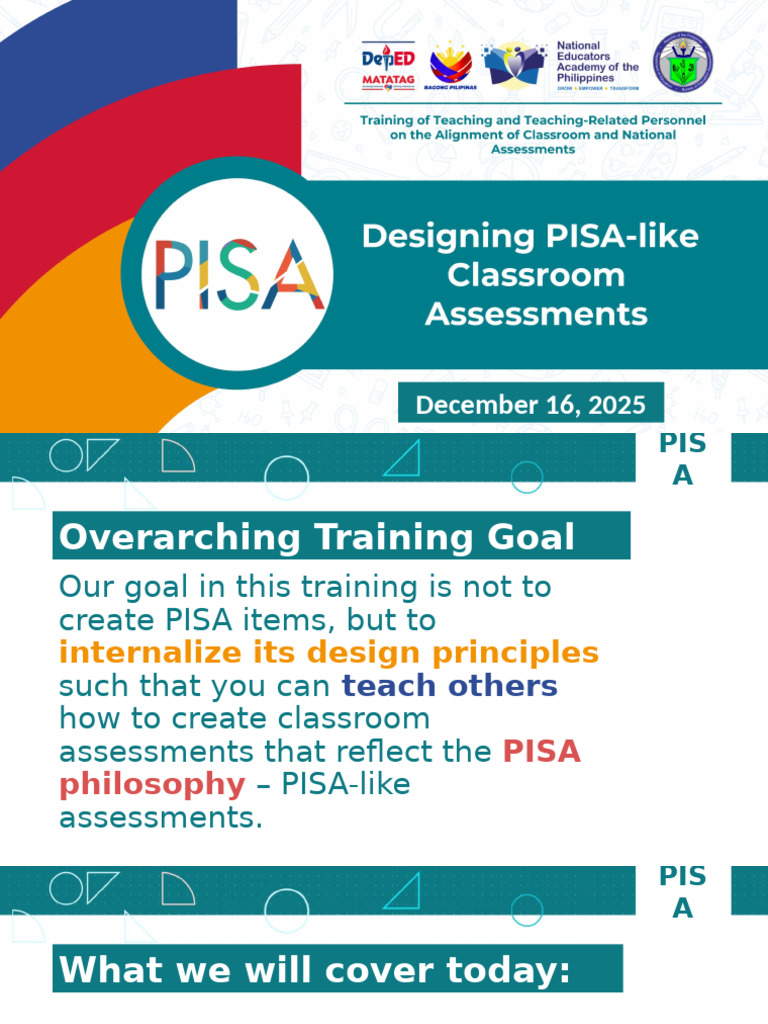 PISA-like Assessment Training Guide | PDF | Programme For International ...