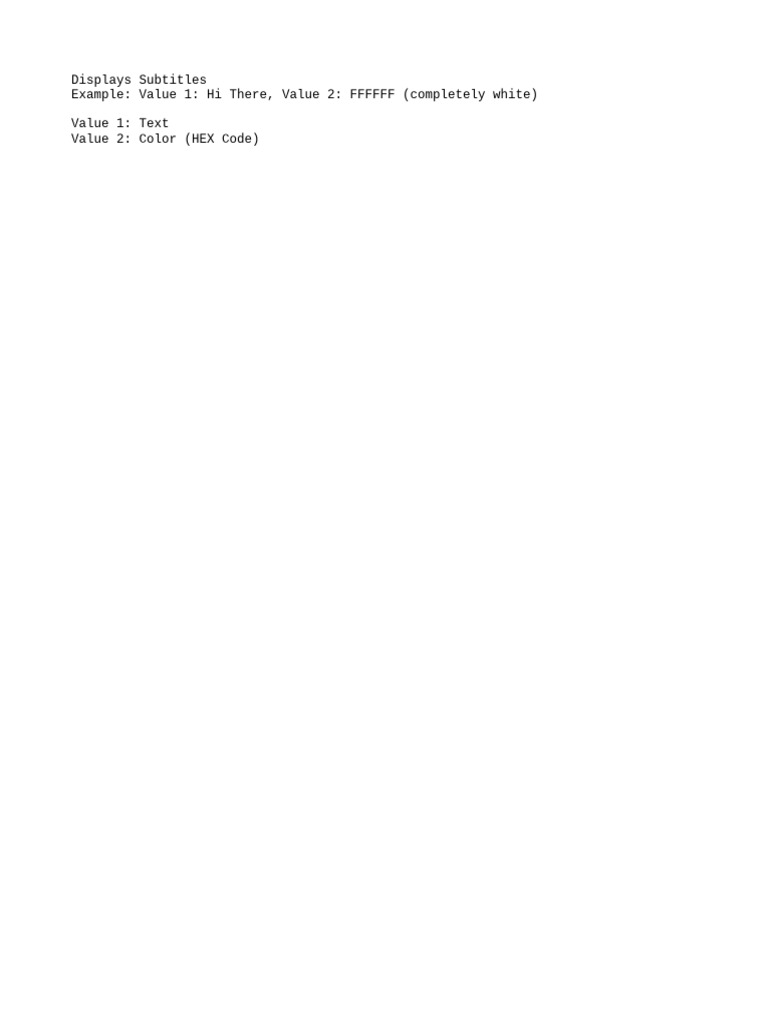 Subtitles | PDF