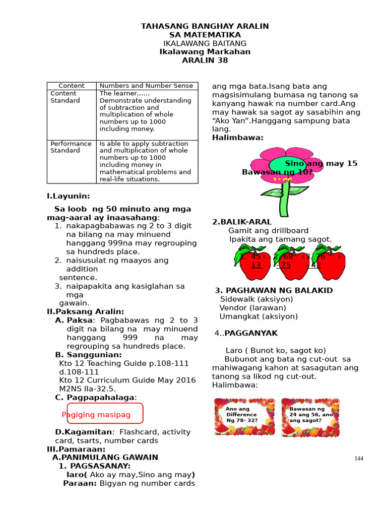 Q2-MATH 2 LESSON 38 | PDF