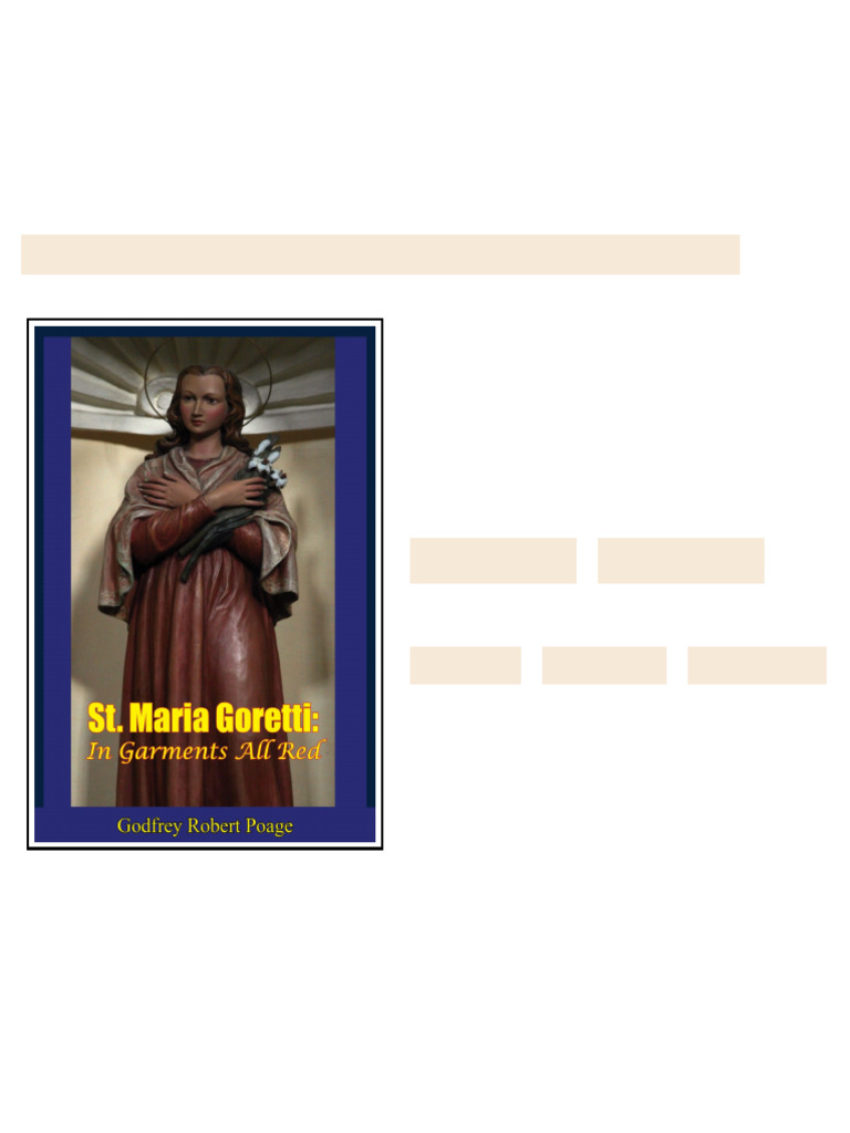 St Maria Goretti Godfrey Robert Poage Cp ebook zero wait 2026 edition | PDF