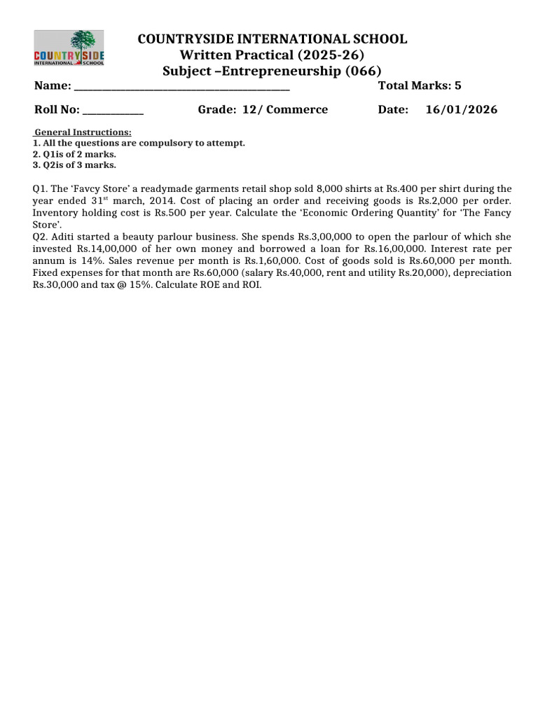 EP Prac Paper | PDF