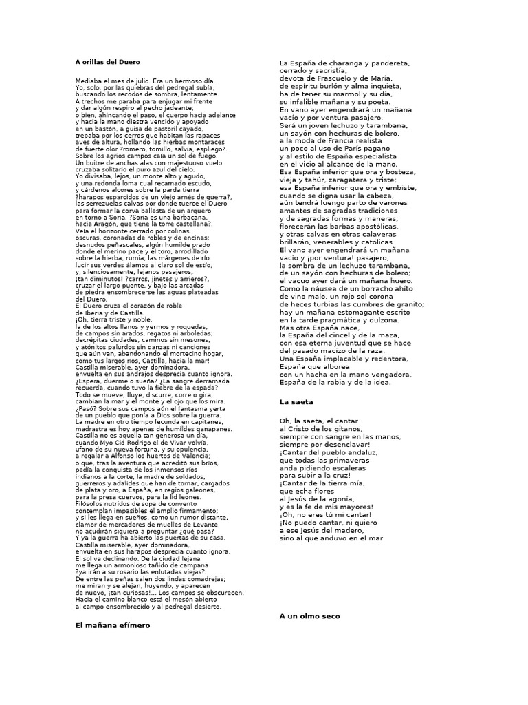 Poemas Machado | PDF