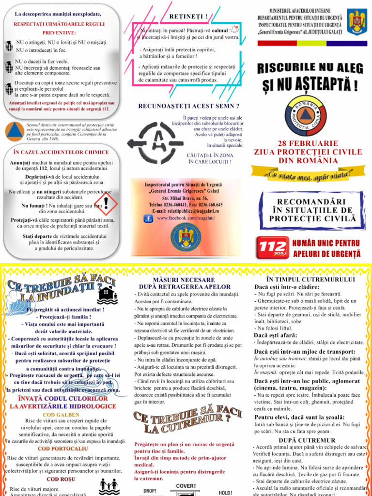 Pliant Protectia Civila | PDF