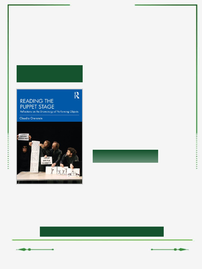 Reading the Puppet Stage 1st Edition Claudia. Orenstein eBook sample ...