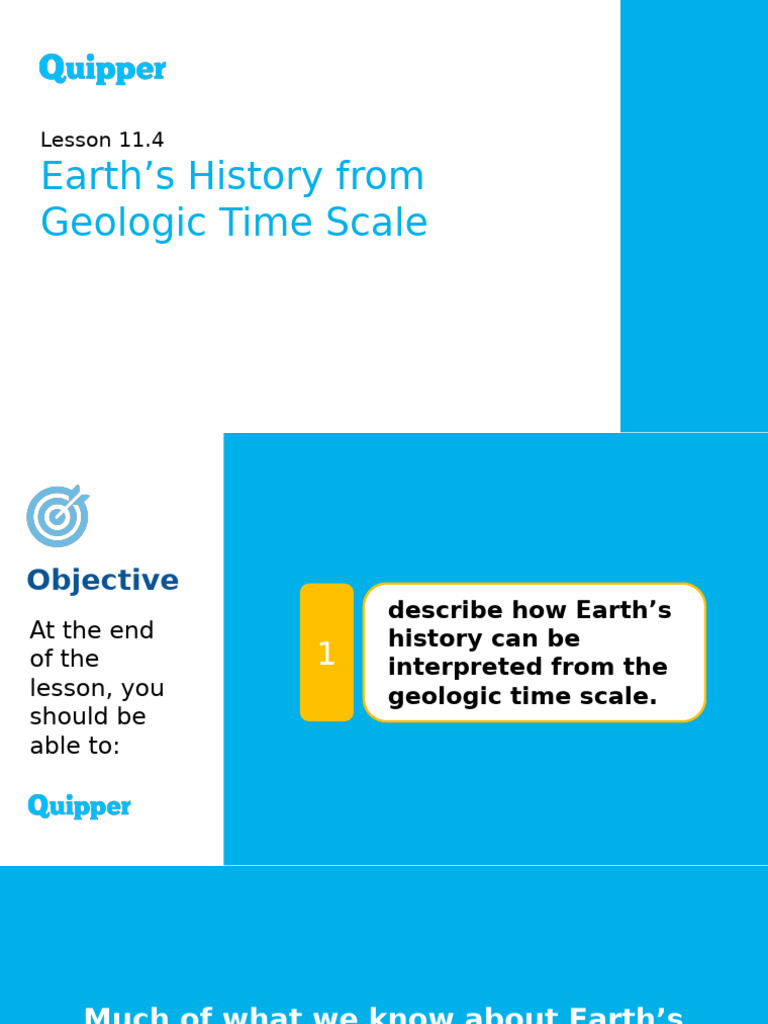 Earth and Life Science SHS 11.4 Earth_s History from Geologic Time ...
