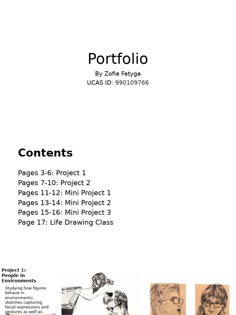 Portfolio | PDF | Drawing | Paintings